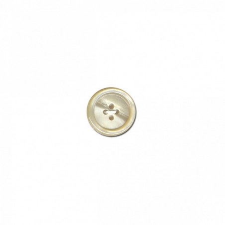 Bouton galalithe rond 4 trous