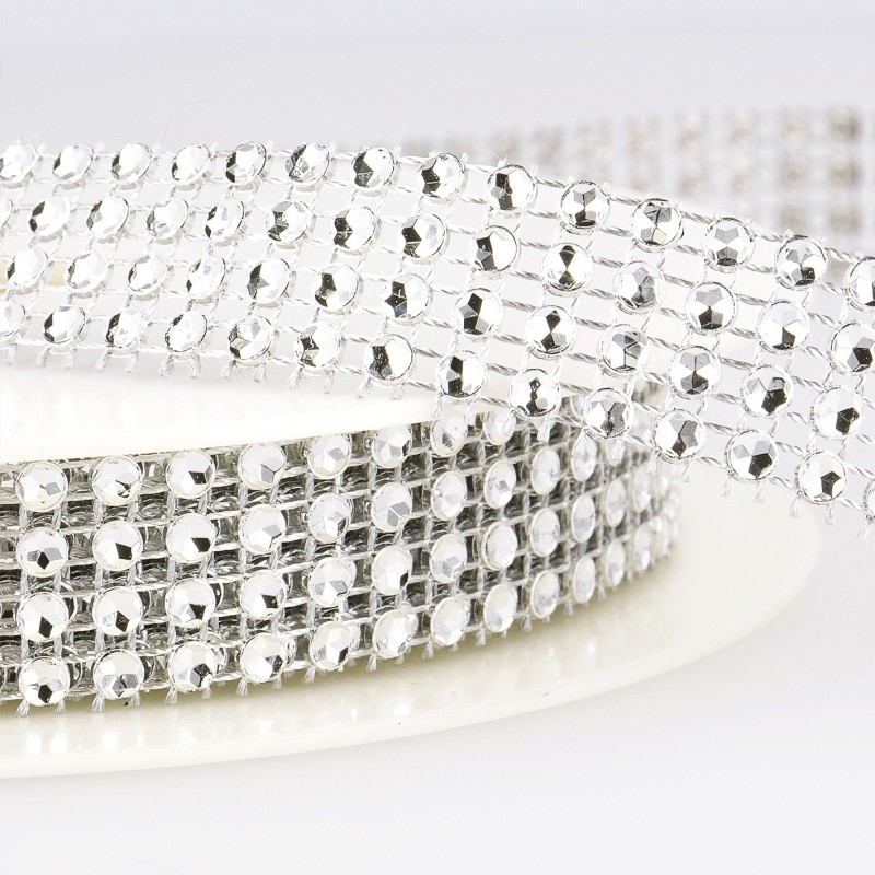 Galon strass 20 mm à 40 mm
