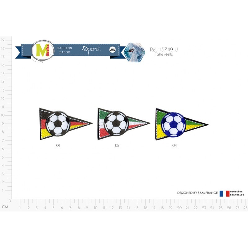Écusson Drapeau foot triangle - Brésil