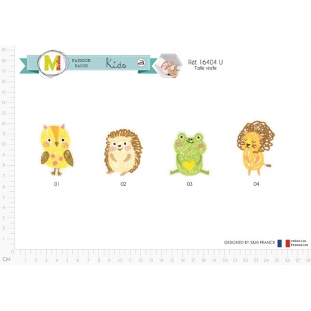 Écusson animaux dessiné - lion